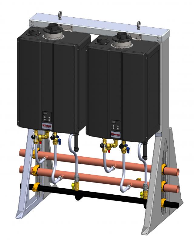 Commercial Inline Free Standing Rack System | Rinnai